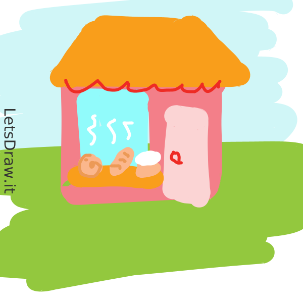 How to draw bakery / hiu4ojiub.png / LetsDrawIt