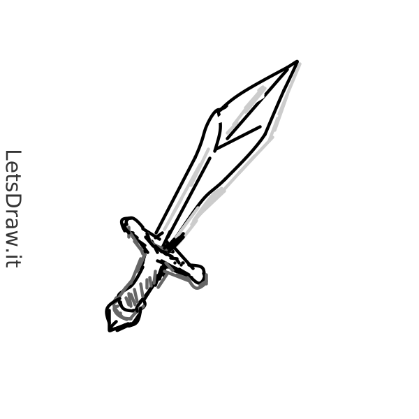 How to draw sword / hk74rrw3x.png / LetsDrawIt