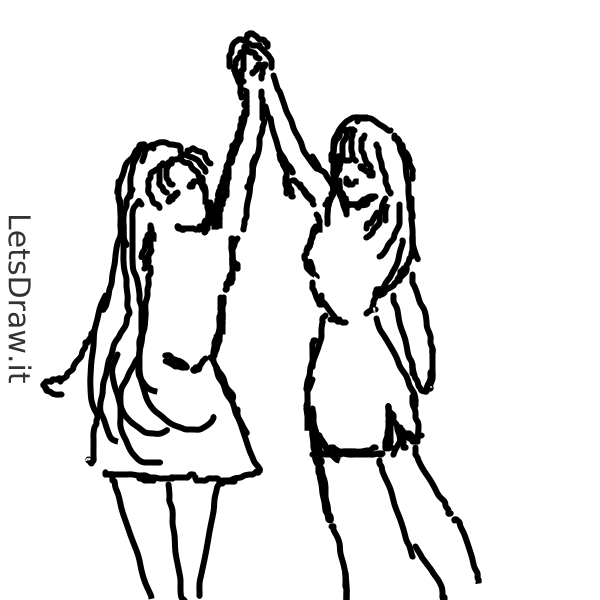 How to draw best friends / hkekon8uc.png / LetsDrawIt