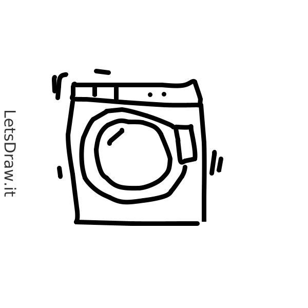 How to draw washing machine / hm5xej43k.png / LetsDrawIt