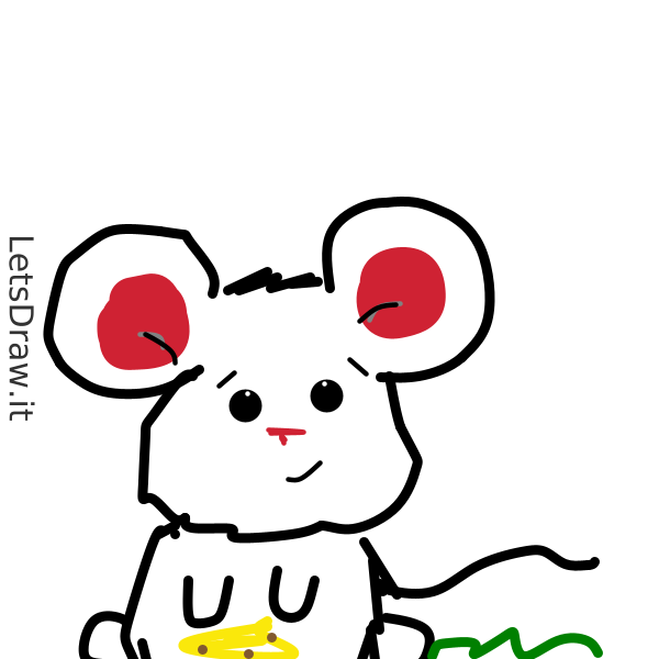 How To Draw A Cartoon Mouse