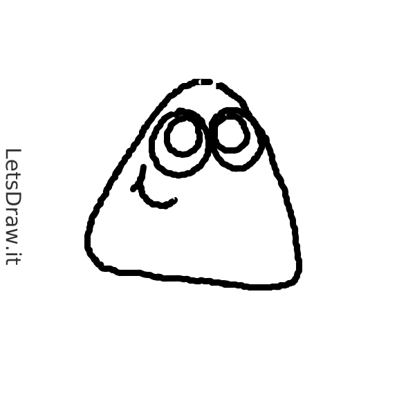 How to draw Pou / hozh1m19f.png / LetsDrawIt