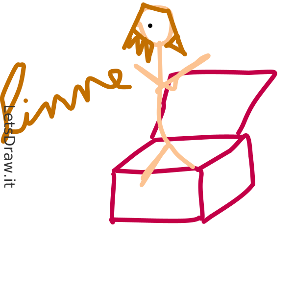 How to draw mystery box / LetsDrawIt