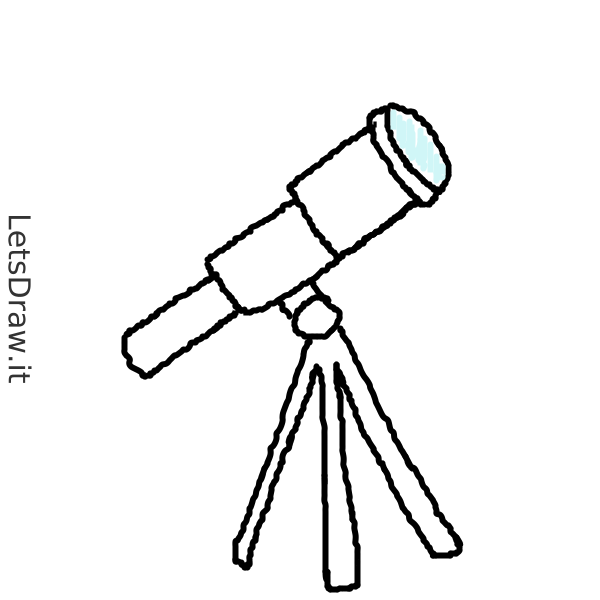 How to draw telescope / htsmtba6z.png / LetsDrawIt