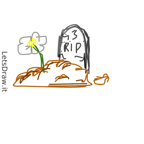 How to draw grave / huchntg6s.png / LetsDrawIt