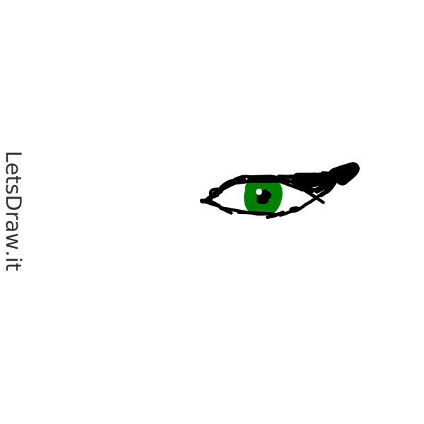How to draw green-eyed / hujf6xob.png / LetsDrawIt