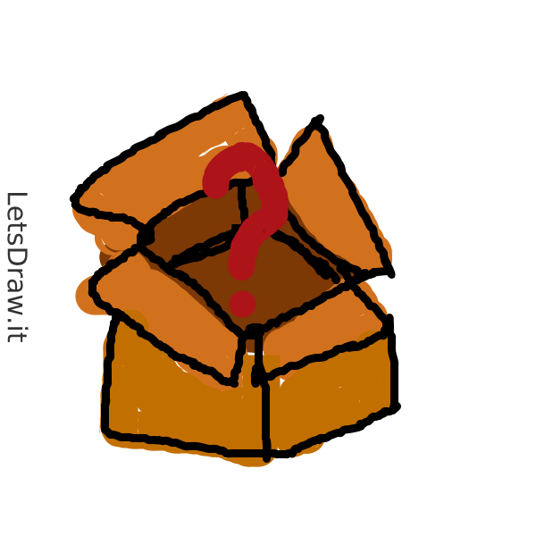 How to draw mystery box / hut7qew5a.png / LetsDrawIt