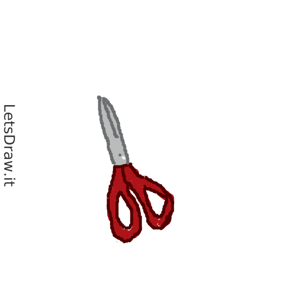 How to draw pair of scissors / huzpxxjmk.png / LetsDrawIt