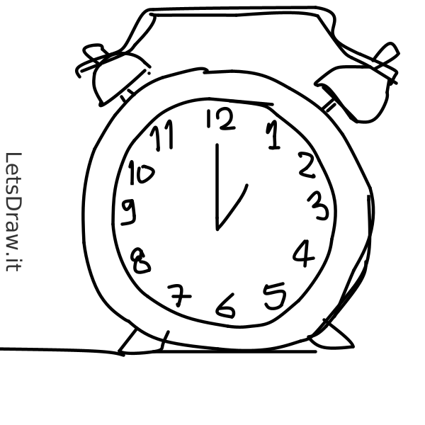 How to draw clock / hw38byexc.png / LetsDrawIt