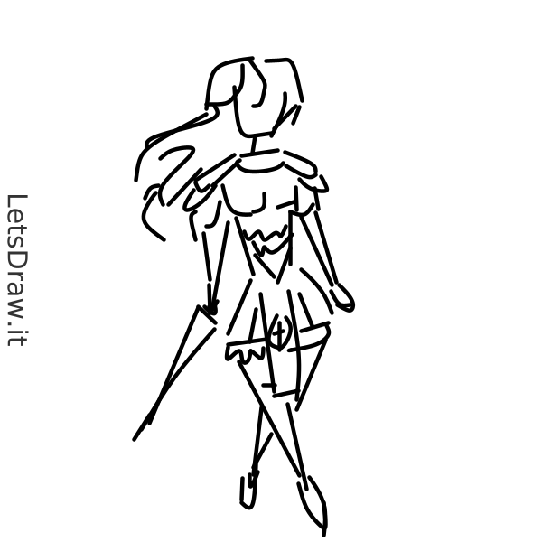 How to draw warrior / hxpepb76h.png / LetsDrawIt