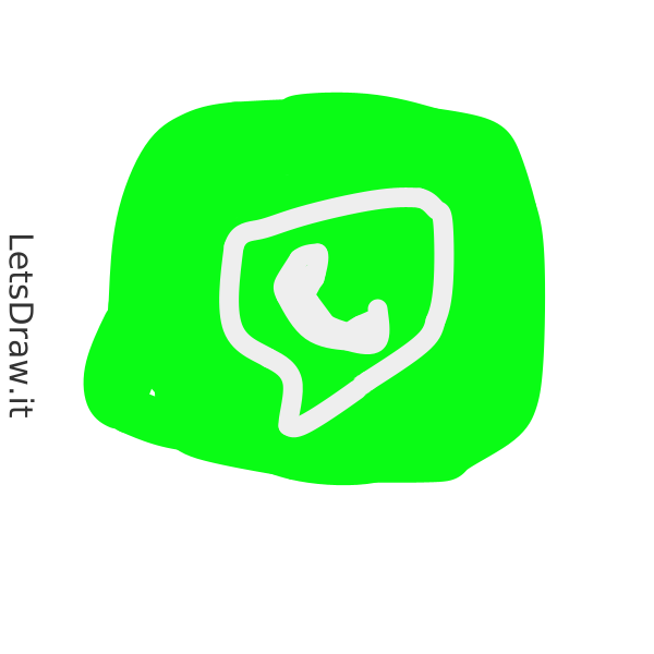 How to draw WhatsApp / hxybc8yac.png / LetsDrawIt