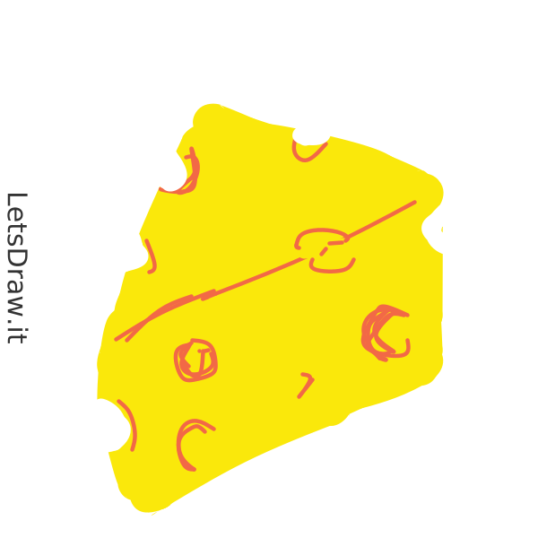 How to draw cheese / hy4hbcnbh.png / LetsDrawIt