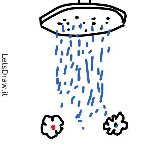 How to draw shower / hz3czuya.png / LetsDrawIt