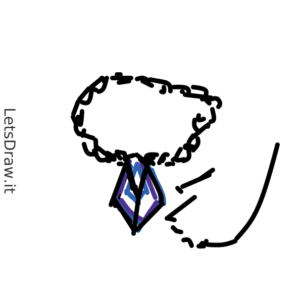 How to draw necklace / hzrjfndak.png / LetsDrawIt