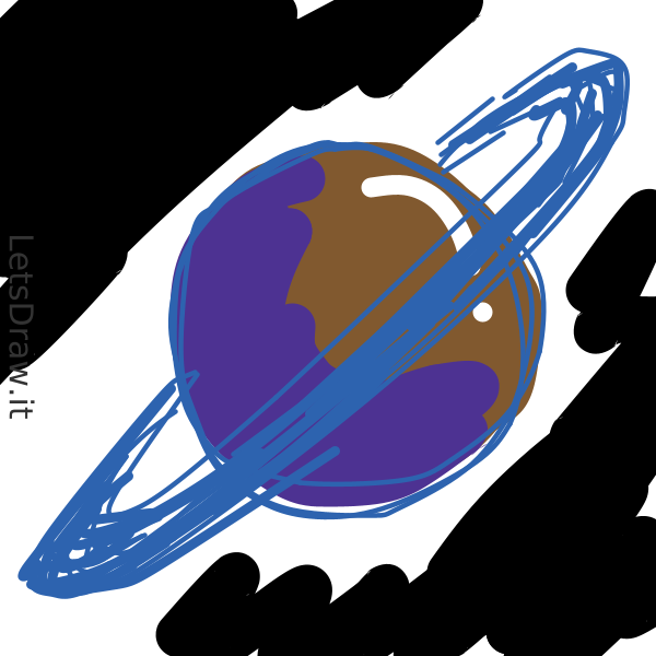 How to draw planet / i3jibp34f.png / LetsDrawIt