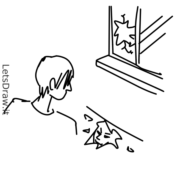 How to draw broken glass / i3mac7gkp.png / LetsDrawIt