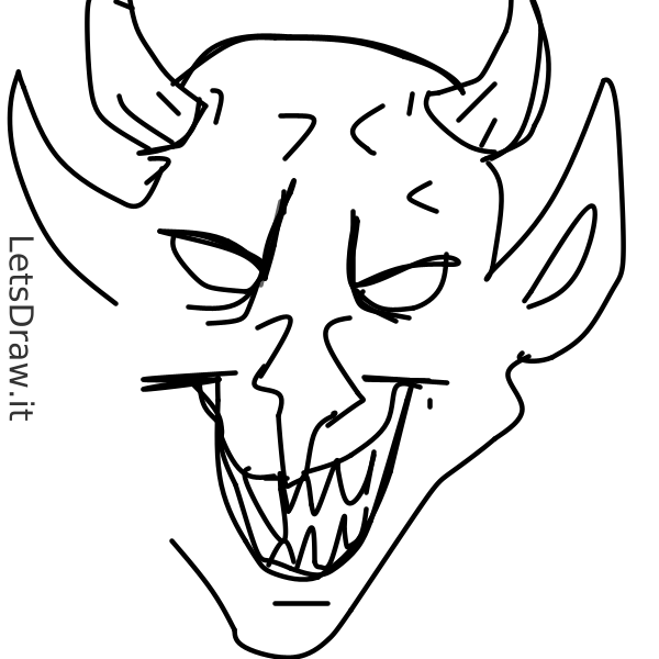 How to draw demon / i4a6f9k53.png / LetsDrawIt