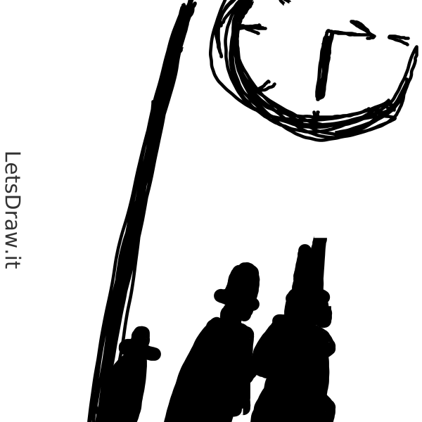 How to draw clock tower / i4kbonf7x.png / LetsDrawIt