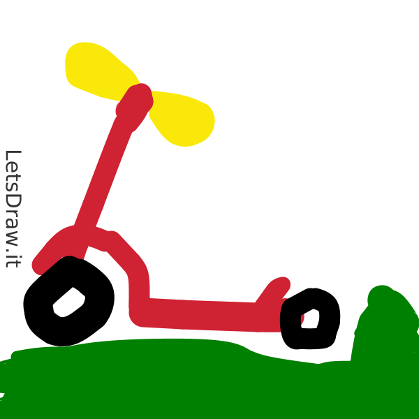How to draw scooter / i8o48hsc.png / LetsDrawIt