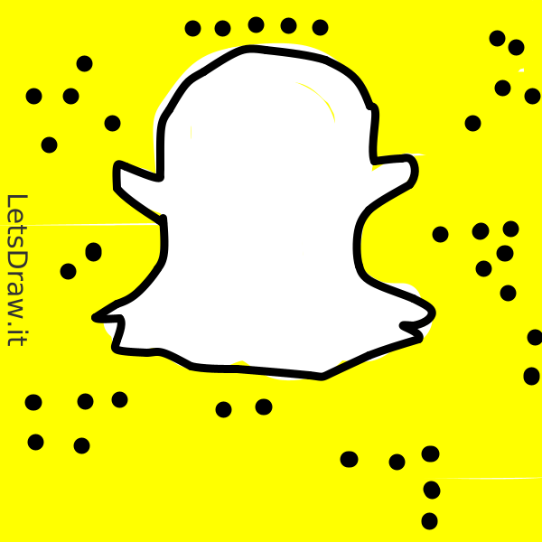 How to draw Snapchat / i8tnnyzst.png / LetsDrawIt