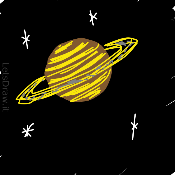 How to draw Saturn / i9fwbkbok.png / LetsDrawIt