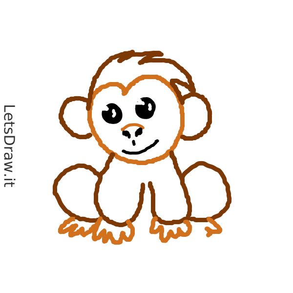 How to draw monkey / iazuotdz9.png / LetsDrawIt