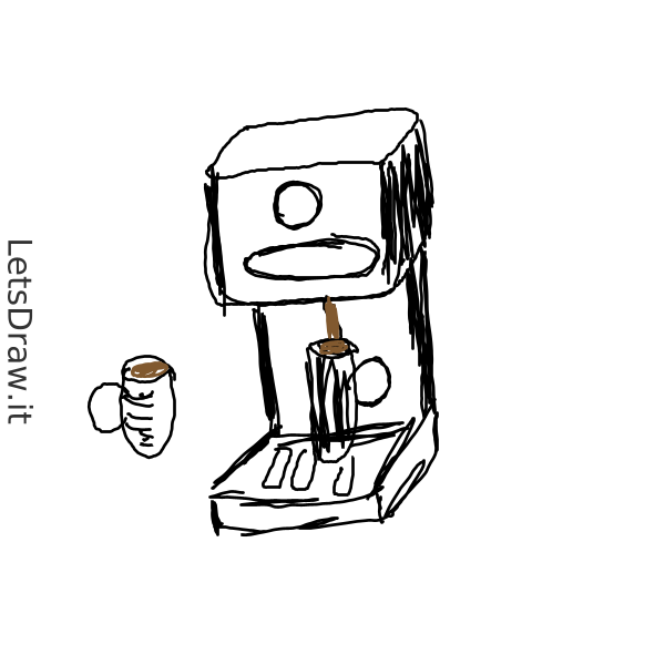 How to draw Coffee machine / ib6g8jnh7.png / LetsDrawIt
