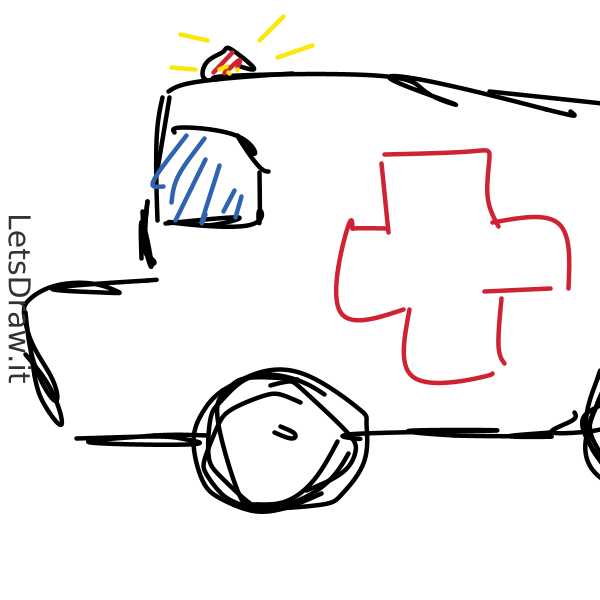 How to draw ambulance / ib7nncke8.png / LetsDrawIt