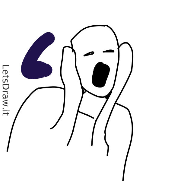 How to draw scream / ibzk8q98y.png / LetsDrawIt