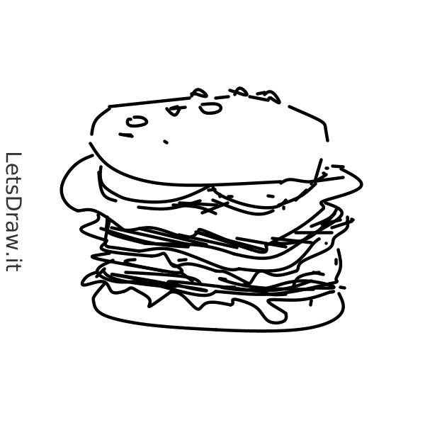 How to draw Big Mac / ichfry7nq.png / LetsDrawIt