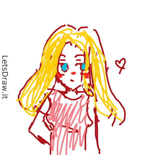 How to draw barbie / igu3oreje.png / LetsDrawIt