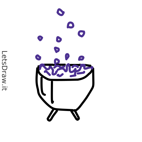 How to draw Cauldron / ii1nbmf8a.png / LetsDrawIt