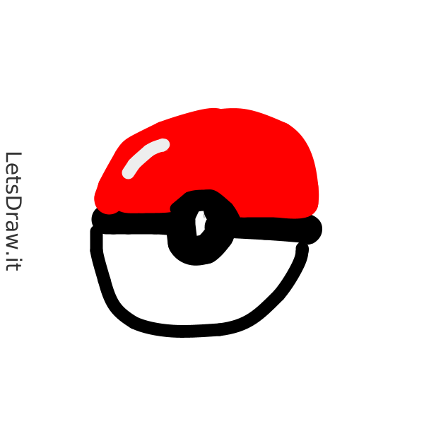 How to draw pokemon ball / imf8ej47g.png / LetsDrawIt