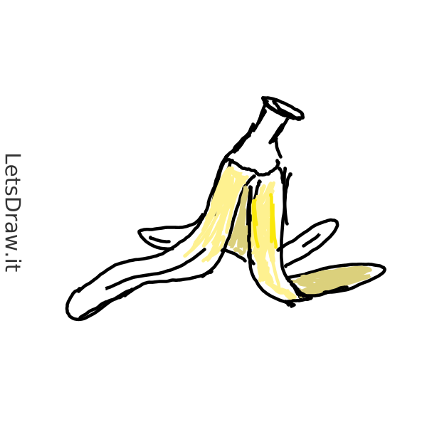 How to draw banana peel / inr9ou8n8.png / LetsDrawIt