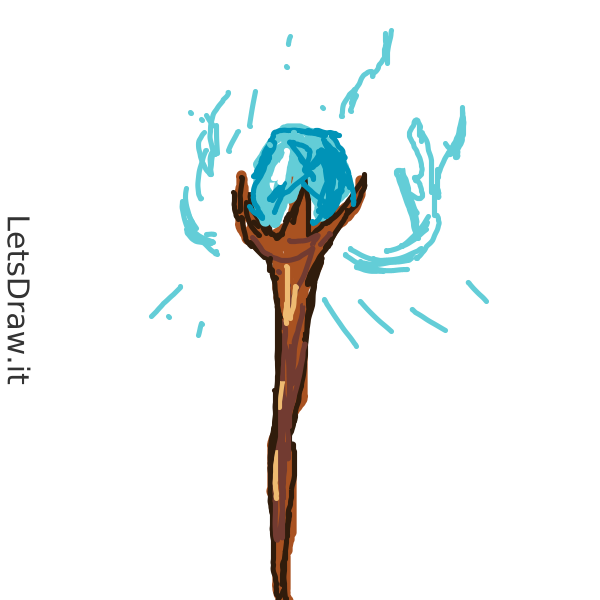 How to draw magic wand / inwe8sywh.png / LetsDrawIt