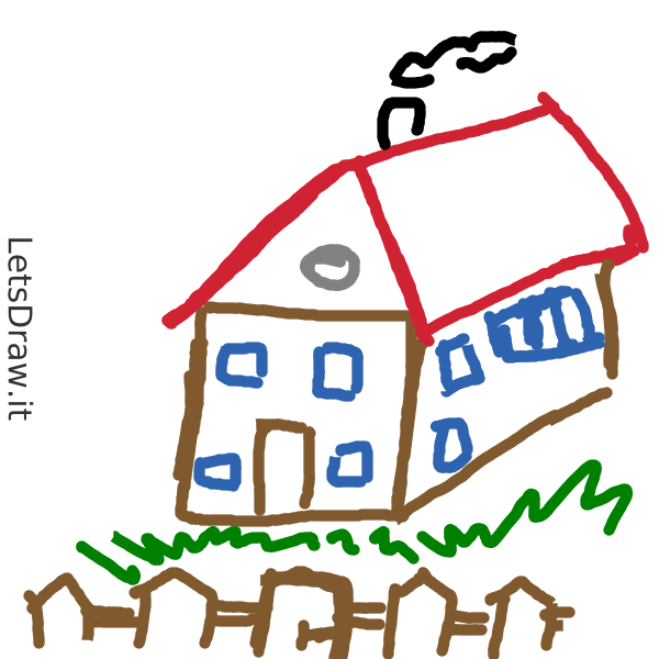 How to draw house / iom3r7dke.png / LetsDrawIt