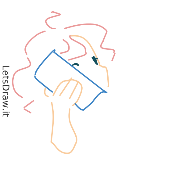 How to draw Phone in hand / ir6qg7bzp.png / LetsDrawIt