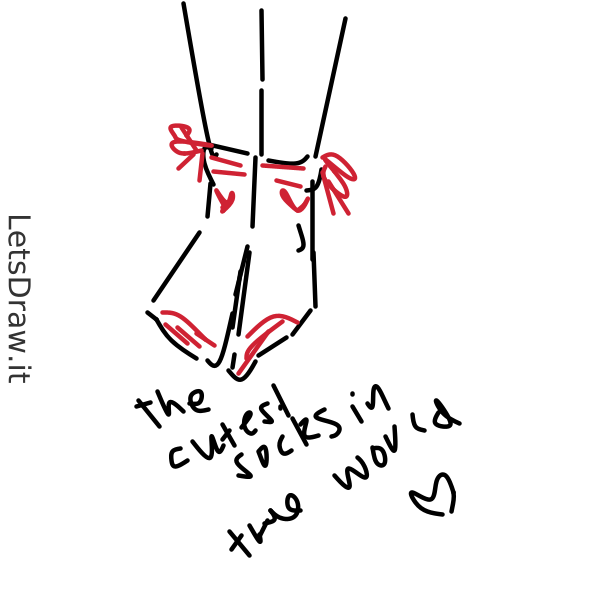How to draw socks / irqkfnwsx.png / LetsDrawIt