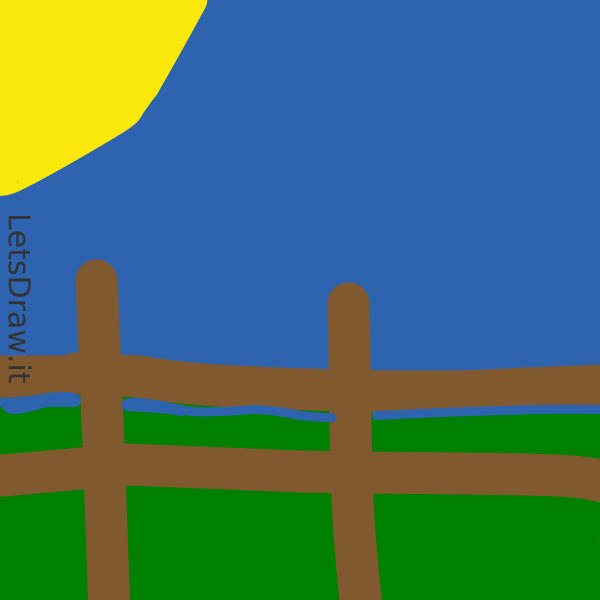 How to draw fence / is1sd6we.png / LetsDrawIt