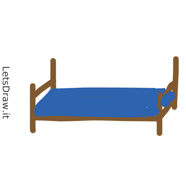 How to draw bed / is39fcnr.png / LetsDrawIt