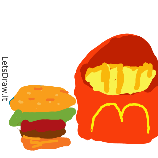 How to draw McDonalds / ita91msef.png / LetsDrawIt