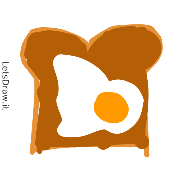 How to draw toast / itcmfwog7.png / LetsDrawIt