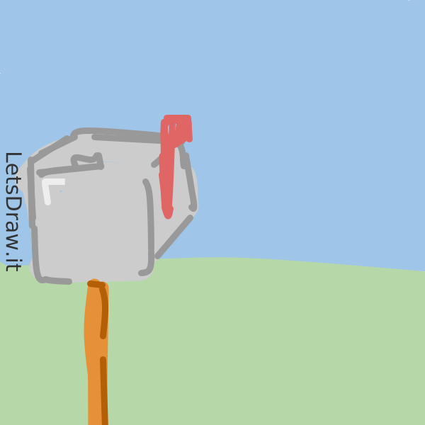 How to draw mailbox / itnp8qjco.png / LetsDrawIt
