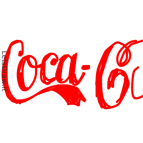How to draw Coca Cola / itrdg878b.png / LetsDrawIt