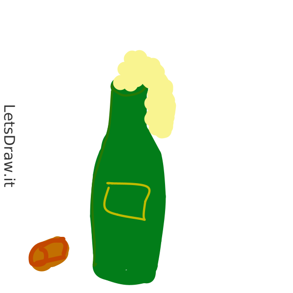 How to draw Champagne / iutbccn7a.png / LetsDrawIt