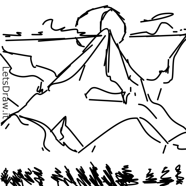 How to draw mountains / iwgwjmjcs.png / LetsDrawIt