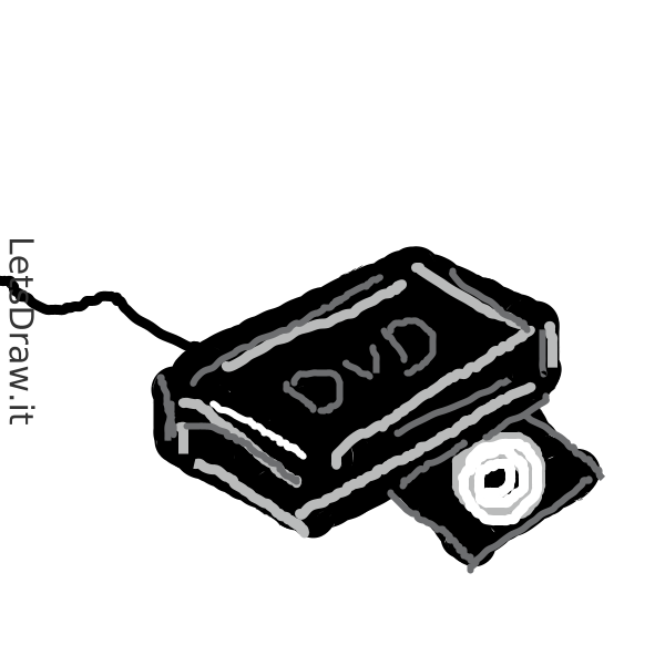 How to draw DVD / iwkytcdot.png / LetsDrawIt
