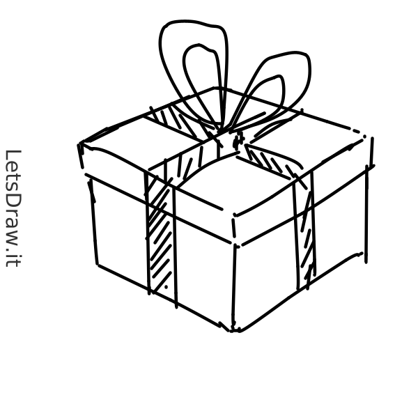 How to draw gift / izgmr1kt3.png / LetsDrawIt