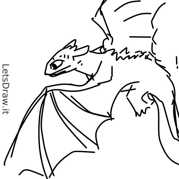 How to draw dragon / j18updjou.png / LetsDrawIt