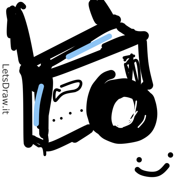 How to draw Photo cameras / j3p5e64i1.png / LetsDrawIt